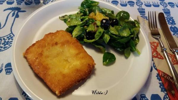 Panierter Käse - Eine Brise Lebensfreude